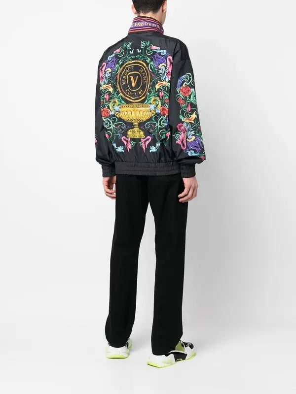 Versace Floral Graphic Print Jacket