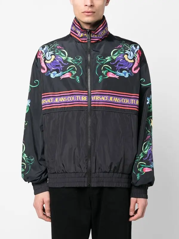 Versace Floral Graphic Print Jacket