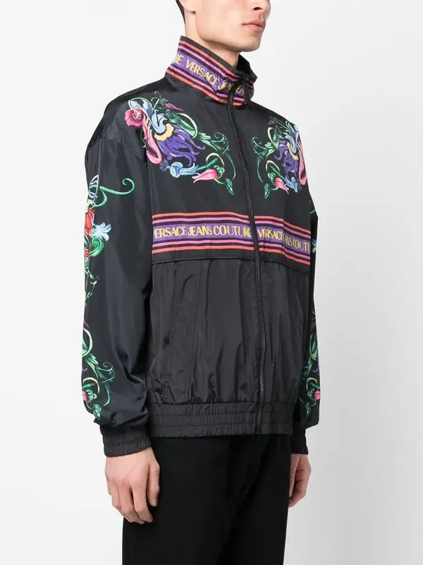 Versace Floral Graphic Print Jacket