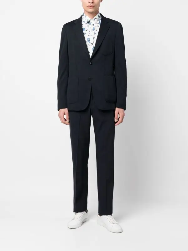 Canali Floral Print Classic Shirt