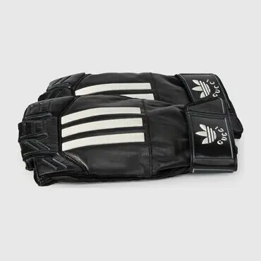 Gucci Adidas X Leather Gloves Black Editorialist