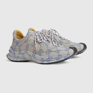 Gucci Run Sneaker Fabric - Blue | Editorialist display picture 3