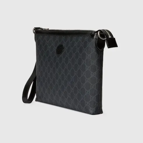 Gucci Messenger Bag With Interlocking G - Black Supreme