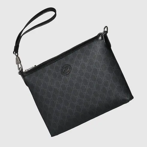Gucci Messenger Bag With Interlocking G - Black Supreme