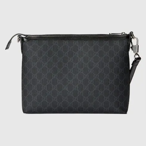 Gucci Messenger Bag With Interlocking G - Black Supreme