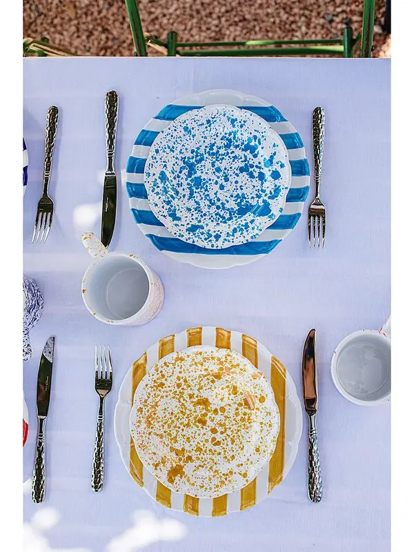 VIETRI Amalfitana Splatter Salad Plate