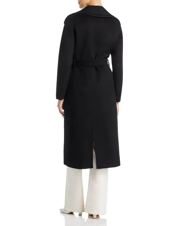 Tahari Elliot Belted Wrap Coat - Black