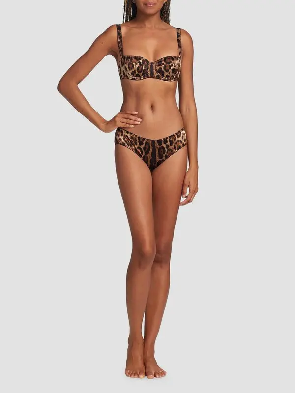 Dolce & Gabbana Leopard Silk Hipster Brief