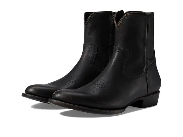 THE FRYE COMPANY Austin Zip Up Boots - Black