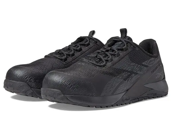 REEBOK Nano X1 Adventure Work Eh Comp Toe Athletic Sneakers - Black