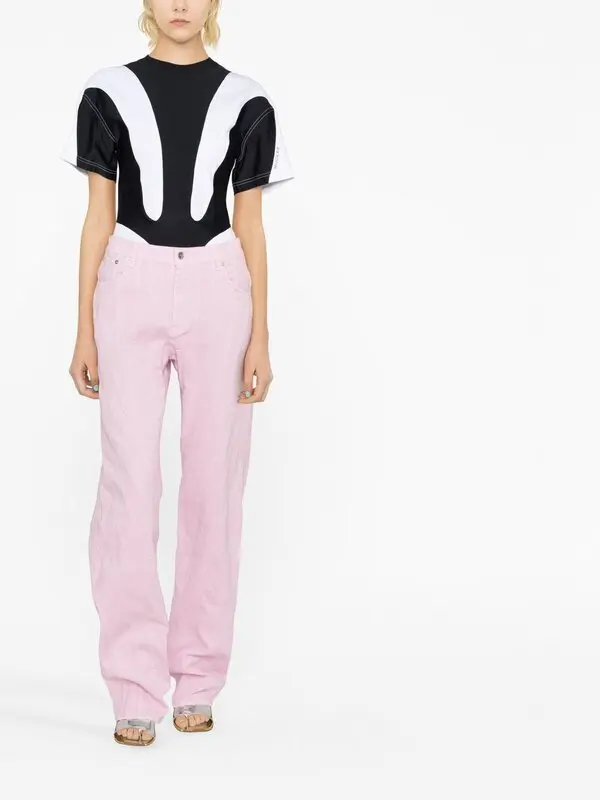 MUGLER Spiral-seam Trousers