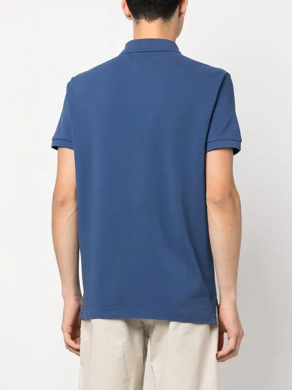 Polo Ralph Lauren Logo-embroidered Short-sleeved Polo Shirt - Blue