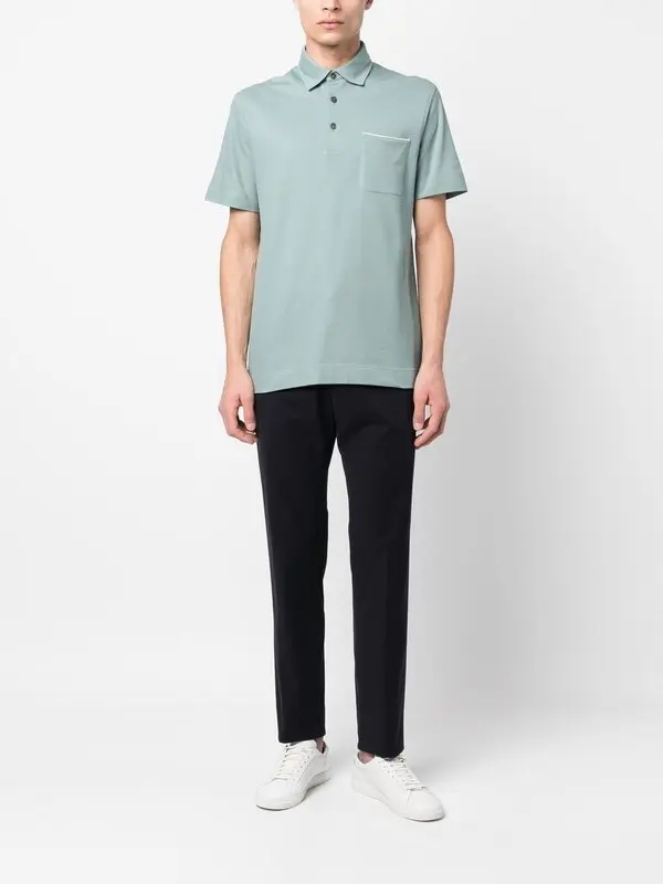 Zegna Slim-cut Tailored Trousers - Blue