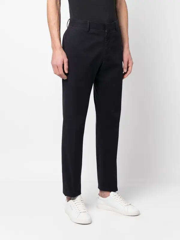 Zegna Slim-cut Tailored Trousers - Blue