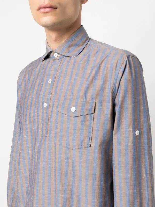LARDINI Striped Cotton Shirt