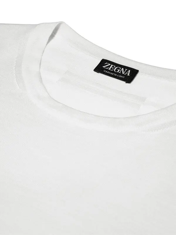 Zegna Cashseta Crew-neck Jumper - White
