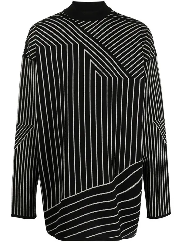 Rick Owens Multi-stripe Virgin Wool Jumper