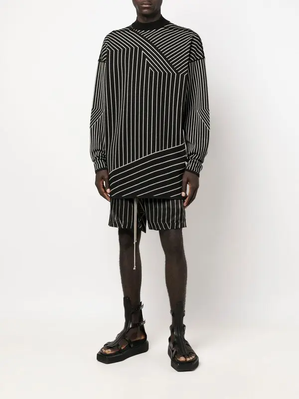Rick Owens Multi-stripe Virgin Wool Jumper