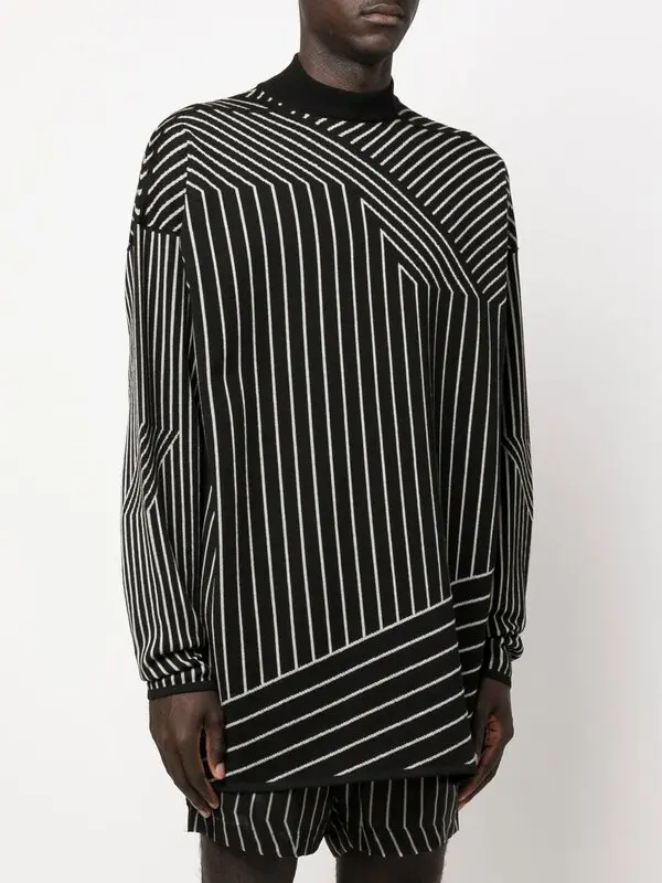 Rick Owens Multi-stripe Virgin Wool Jumper