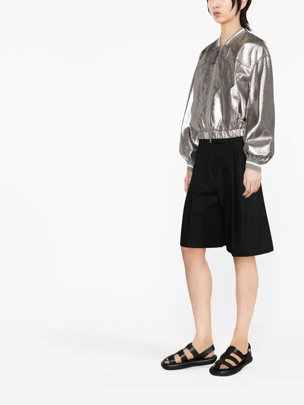 Brunello Cucinelli Metallic Bomber Jacket