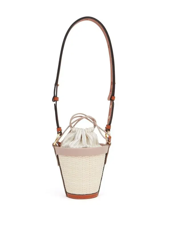 MAISON MARGIELA Woven Bucket Bag - Neutrals