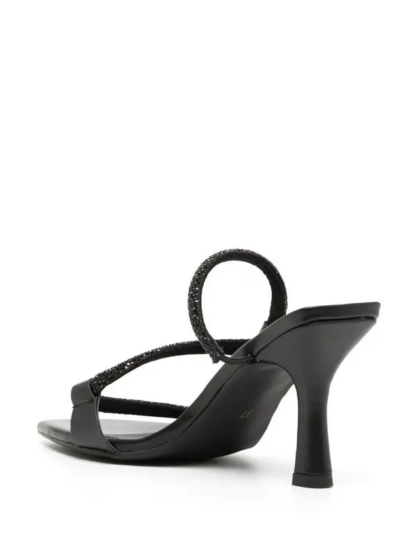 Senso Umee 90mm Square-toe Sandals - Black
