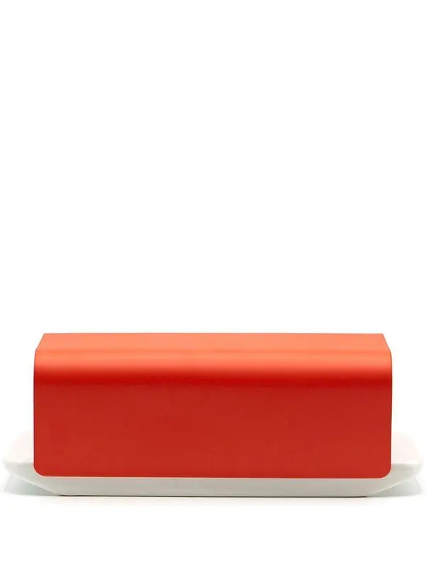 ALESSI Porcelain Butter Dish - Orange