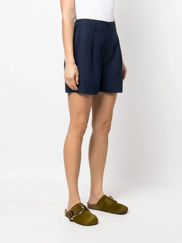 Ralph Lauren Pleated Silk Shorts