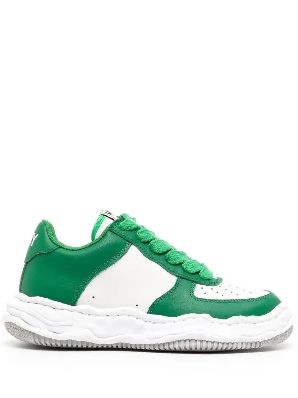 Mihara Yasuhiro Panelled Low-top Sneakers - Green