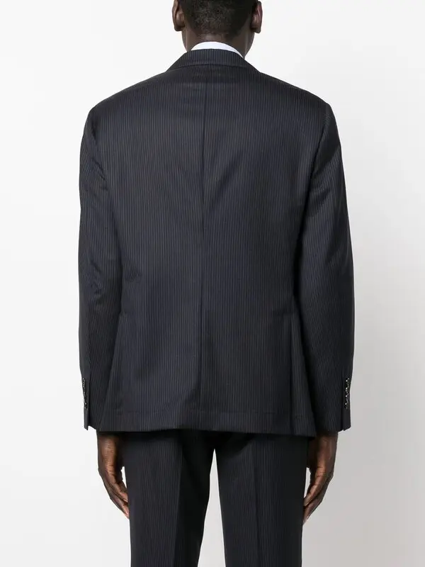 Brunello Cucinelli Chalk-stripe Virgin-wool Blazer