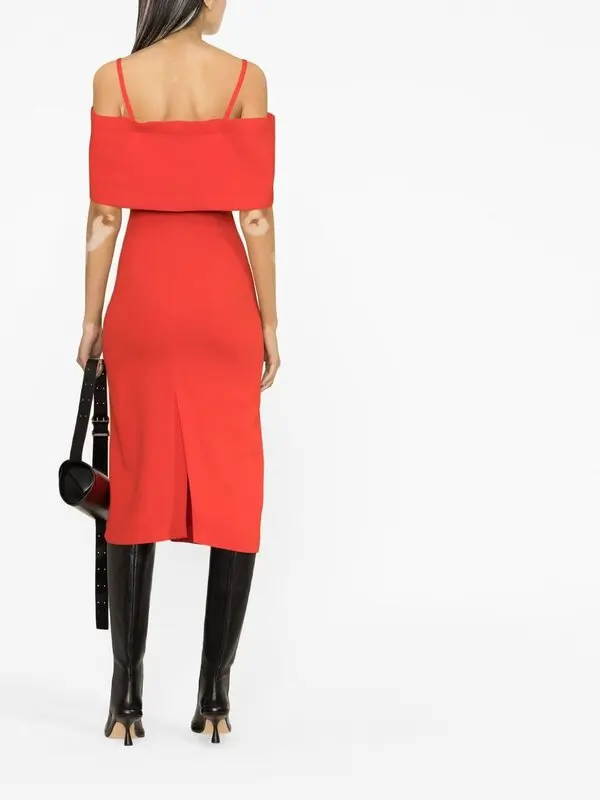 Victoria Beckham Off-shoulder Midi Dress