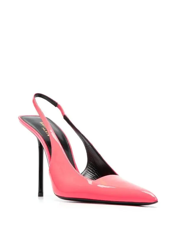 Saint Laurent Kiss 105 Slingback Pumps - Pink