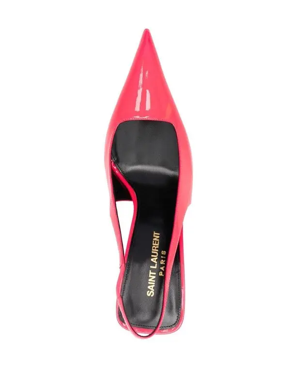 Saint Laurent Kiss 105 Slingback Pumps - Pink