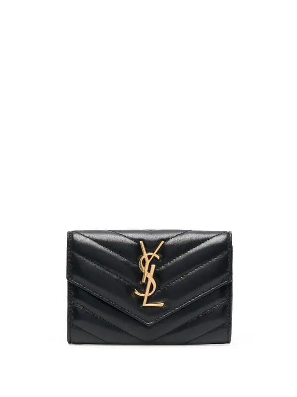 Saint Laurent Monogram Quilted Wallet