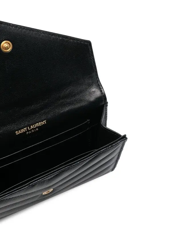Saint Laurent Monogram Quilted Wallet