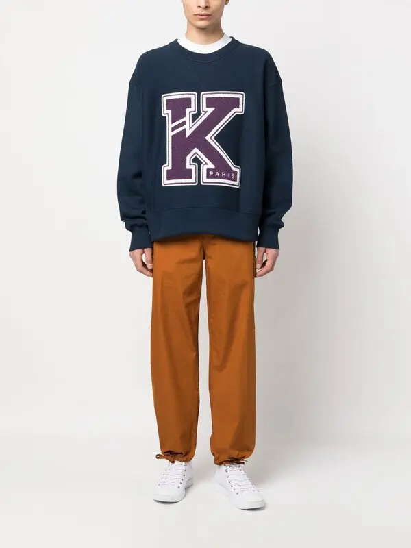 Kenzo Logo-appliqué Crew-neck Sweatshirt