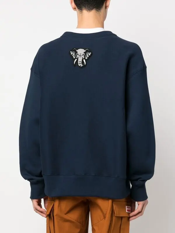 Kenzo Logo-appliqué Crew-neck Sweatshirt