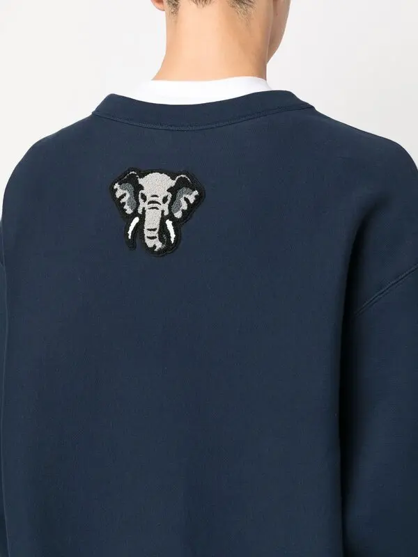 Kenzo Logo-appliqué Crew-neck Sweatshirt