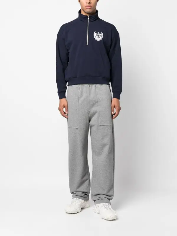Sporty & Rich Logo-print Zip-up Sweatshirt