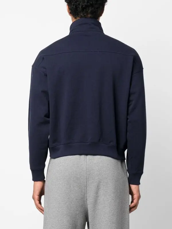 Sporty & Rich Logo-print Zip-up Sweatshirt