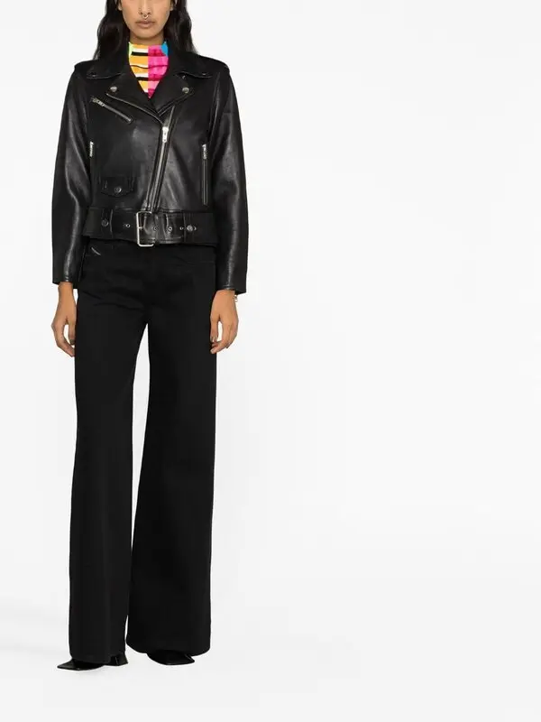 STAND STUDIO Zip-up Leather Jacket