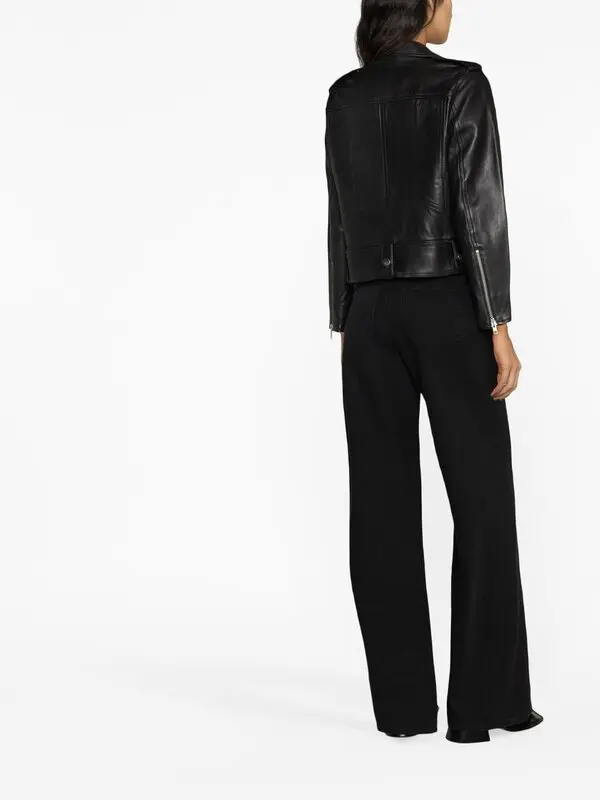 STAND STUDIO Zip-up Leather Jacket