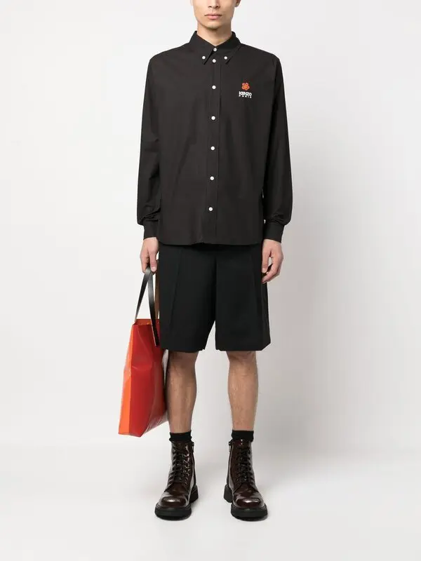 Kenzo Boke Flower Button-down Shirt - Black