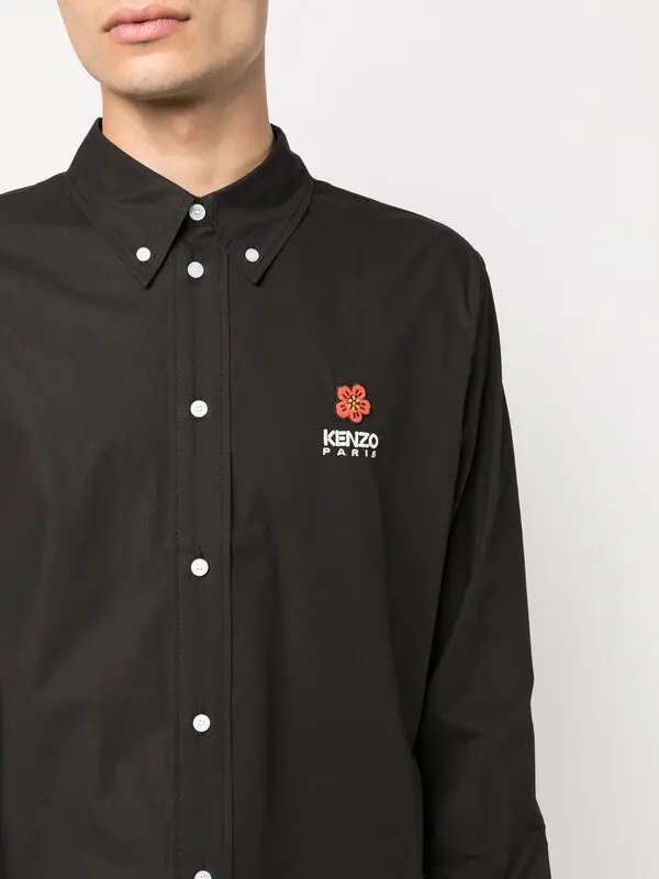 Kenzo Boke Flower Button-down Shirt - Black