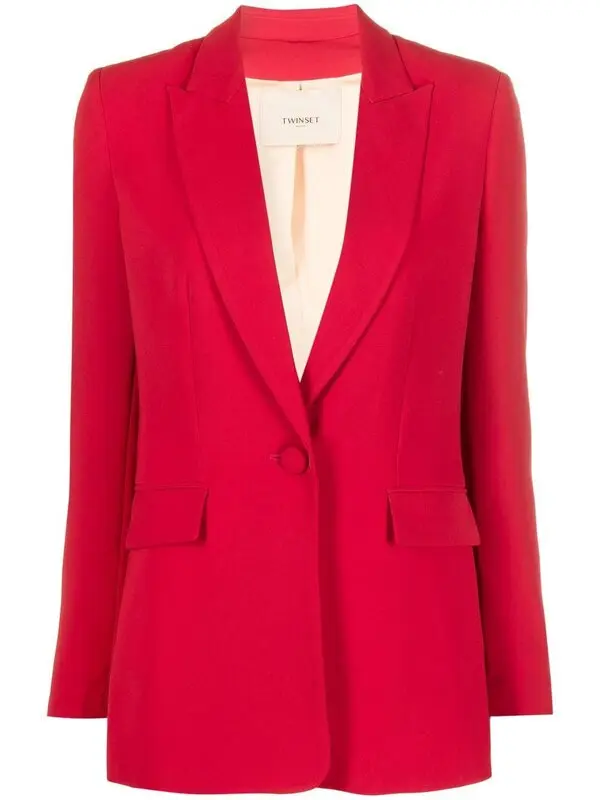 TWINSET Fitted Single-breasted Blazer