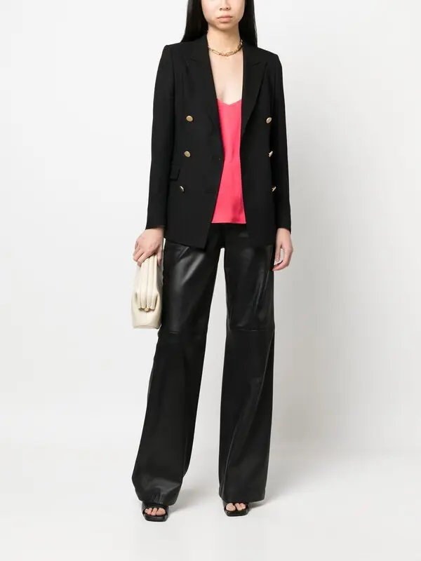 TWINSET Logo-plaque Satin Top - Pink