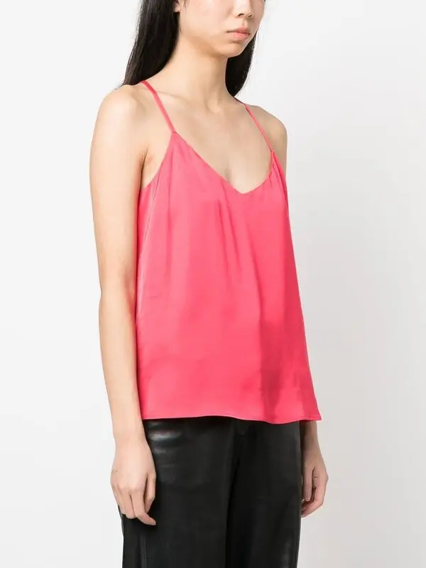 TWINSET Logo-plaque Satin Top - Pink
