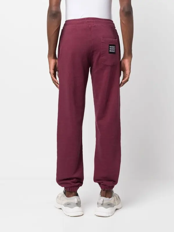 MARKET Logo-appliqué Track Pants - Red