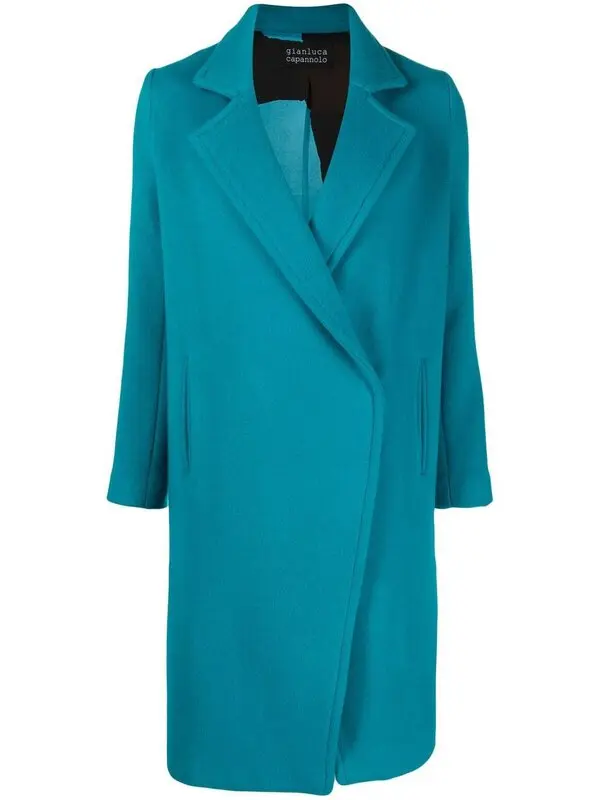 GIANLUCA CAPANNOLO Double-breasted Tailored Coat - Blue