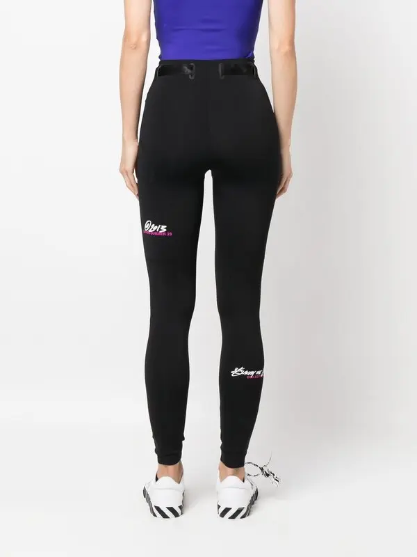 Off-White For Run Detachable-pouch Leggings